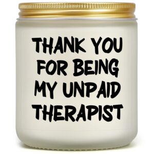 thank you gifts for coworkers, funny birthday gifts for friends, friendship gifts for women, unpaid therapist gifts for mom teacher nurse,thanksgiving christmas gift, lavender scented candle