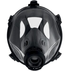 mira safety cm-i01 full-face industrial-grade gas mask with 40mm nato filter compatibility and advanced valve design (black)