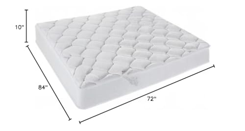 Oliver & Smith California King Mattress - 10 Inch Hybrid Cal King Mattress - Pocketed Coil Springs & High Density Premium Cold Foam with Breathable Polyester Cover - Comfort Tight Top- Medium Firm