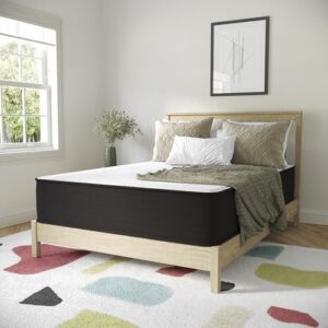 flash furniture dream 12" hybrid spring and foam mattress in a box, high density foam and spring hybrid mattress, full