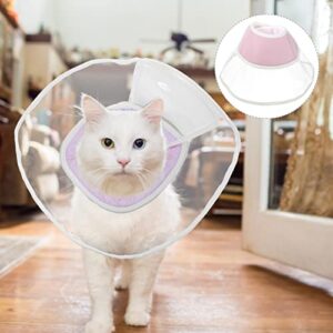 POPETPOP Compound Cone Collar Pet Recovery Collar Small Cat Collar Breathable Cat Cone Collar -Licking Collar Pet Collar Cat Bite Collar Small Cat Cone Cartoon Designed Cat Collar