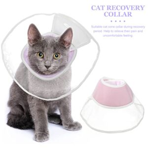 POPETPOP Compound Cone Collar Pet Recovery Collar Small Cat Collar Breathable Cat Cone Collar -Licking Collar Pet Collar Cat Bite Collar Small Cat Cone Cartoon Designed Cat Collar