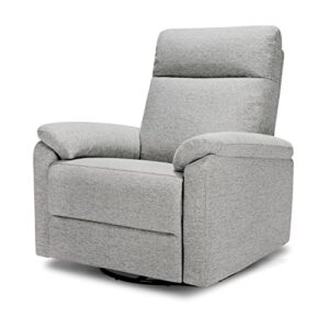 davinci suzy glider recliner nursery chair - glider rocking chair for nursery and living room - greenguard gold, fsc & certi-pur us certified - 360° swivel rocker recliner chair (frost grey)