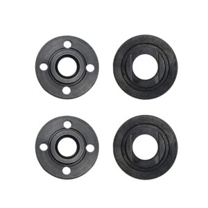 4pcs 5/8 angle grinder outer lock nut 2 pack flange nuts for compatible with 5/8"-11 dewalt bosch black decker makita he001-2