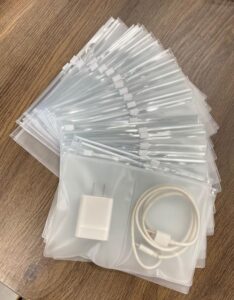 50 jewelry bags clear necklace zipper bags,double pocket 3.5x4.5 inch pvc zipper lock bags,frosting jewelry anti oxidation bag clarity tarnish prevention,resealable storage of jewelry(2 pockets)