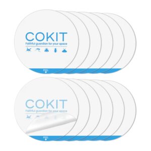 cokit 12 packs glue pads flying insect trap refill indoors bug catcher replacement sticky glue boards for gnats, mosquitoes, fruit fly traps refills glue cards 4.3 inches