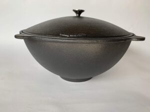 mangalgrills kazan cast iron cauldron qazan qozon caldero kadai plov pilaf shorpa uzbek wok (15l-4gal)