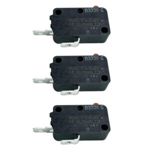 lonye da34-00011b refrigerator dispenser switch replacement for samsung refrigerator 3b73362f szm-v16-fa-63 ap4141015 (pack of 3)