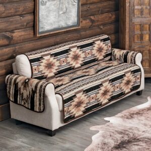 black forest decor sunset crossing sofa cover