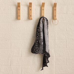 FamilleElement Coat Hooks, Wall Hooks for Hanging, Set of 4 Pure Wood Clothes Hooks, Wall Coat Hooks, Hooks for Hanging Coats, Hanging Bathroom Towels Clothes Hanger