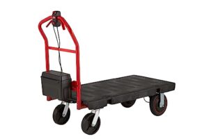 rubbermaid commercial products platform truck motorized kit, medium size, 24"x48", for moving heavy loads in industrial/commercial/warehouse environments