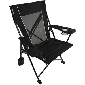 kijaro rok-it sport rocking camping chair, vik black