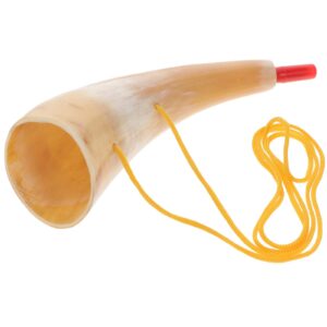 besportble viking horn, viking blow horn noisemakers for sporting events trumpet horn viking horn for kids for festival halloween party favors graduation sports events (random color)