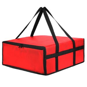 musbus pizza carrier insulated bags large for deliveries, insulated pizza carrier delivery bag 20x20 food bag for personal and professional use