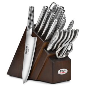 global 20 piece knife block set