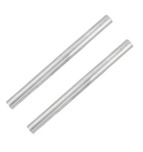 jecroistoi soft iron rod - 0.47" diameter x 6''l, 2 pcs iron rods, ideal core for making electromagnets