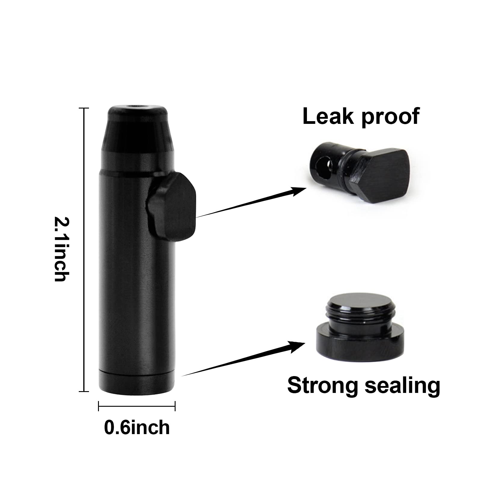 Simbity Kitchen Spice Dispenser Portable Leak-Proof Storage Bottle for Outdoor Camping Travel (Style A)