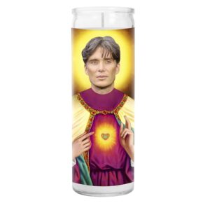 cillian celebrity gift candle - saint candles - tommy shelby unique candle - handmade in usa - celeb tv show movie gift