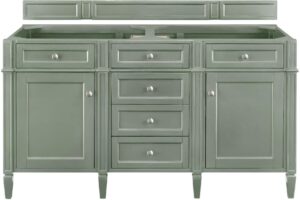 james martin vanities 650-v60d-sc 650-v60d brittany 60" double basin poplar wood vanity cabinet only