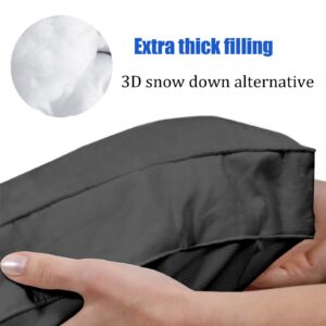 VALUXE Twin XL Size Mattress Topper Extra Thick Cooling Mattress Pad Cover 3D Snow Down Alternative Fill Pillow Top with 8-21 Inch Deep Pocket