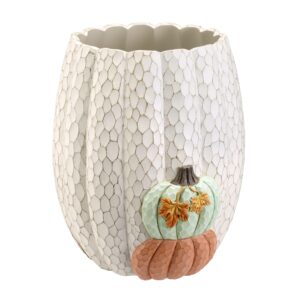 avanti linens wastebasket trash can, fall inspired bathroom decor, multicolor