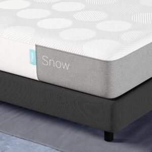 Casper Sleep Snow Mattress, Queen Medium Firm Memory Foam Mattress w/ HeatDelete Cooling Bands - 100-Night Trial - CertiPUR-US Mattress, Light Grey