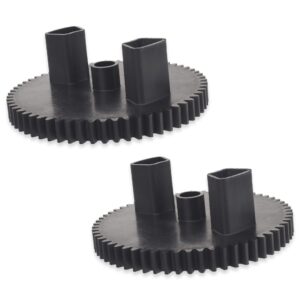 kitchenkipper r-2280 42-in lawn sweeper 60-tooth gears compatible with john d-eere/brinly-hardy sts lawn sweeper, 2-pack