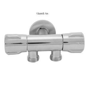 Bidet Attachment for Toilet, Handheld Sprayer Kit, Copper Double Switch Outlet Angle Valve Toilet Bidet Shower Faucet Bathroom Accessories G1/2