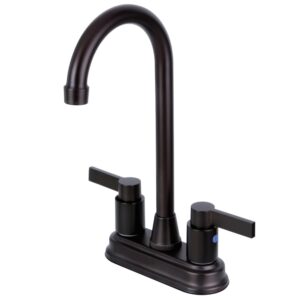 kingston brass nuvofusion 4 in. centerset bar faucet oil rubbed bronze oil rubbed