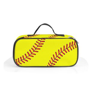 yagedoviu softball pen holder case brush pot stationery multifunction pen container large capacity storage pouch with zipper birthday gifts pen box for women men