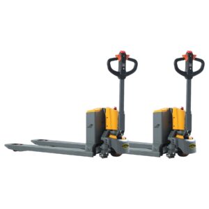 apollolift full electric pallet jack 3300lbs capacity 48" x27" fork size walkie powered pallet jack lithium battery pallet truck, 2 unit