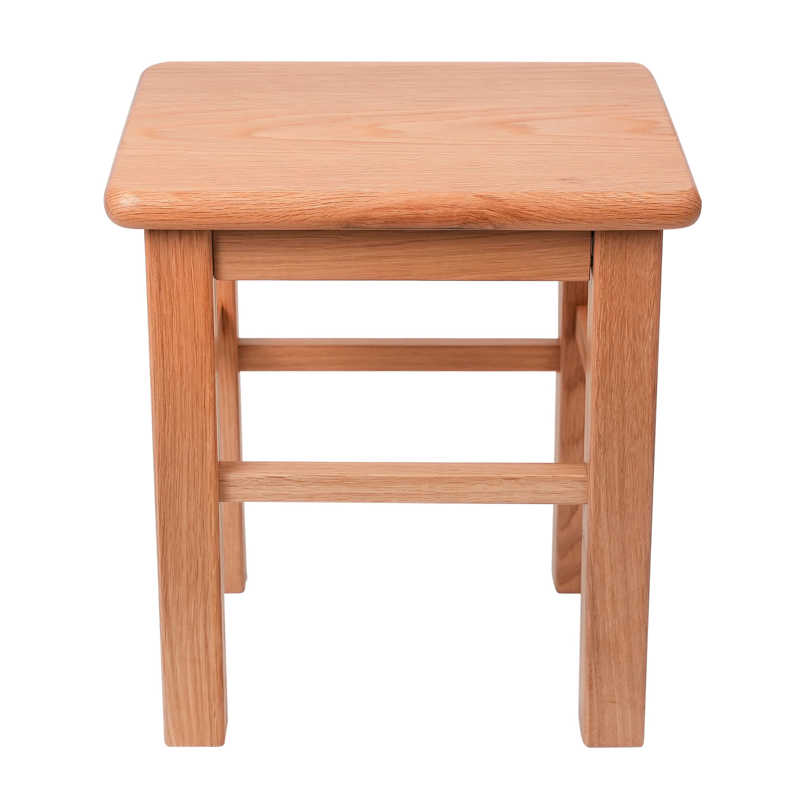 CONSDAN 13 inch Sitting Stool - Solid USA Oak Hardwood, Ergonomic 13-Inch Wood Stool for Seniors, Perfect for Work in Low Areas - Durable and Stable