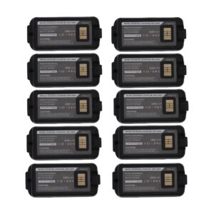 youejoeq (10pcs) ck3 battery replacement for honeywell intermec ck3 ck3x ck3a ck3c ck3c1 ck3n ck3n1 ck3r eda60k/eda61k 318-034-001 ab17 ab18 battery barcode scanner 6800mah