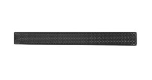 omniwall 5" x48 metal pegboard wall storage system (black)