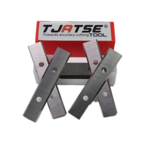 tjatse 2-3/8"(60mm) carbide paint scraper blades 10 double-edged reversible heavy duty replacement blades to remove paint, varnish, wood, glue, fit for tjatse, oneida air, warner100x scraper