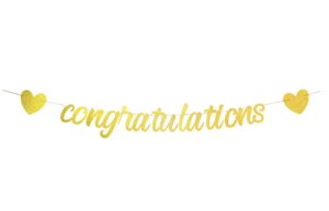 congratulations banner gold glitter congratulations graduation banner congratulations banner graduation 2024 congratulations graduation party decorations for college graduation party decorations