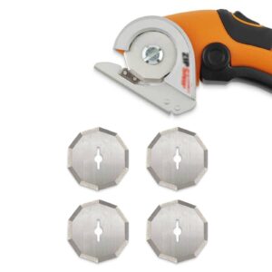 replacement rotary blades compatible with worx wx2300 zipsnip rc2600k,rc2601, rc2602, wx080l, wx081l model cutter blade,new life for the dull 1-1/2" wa2300 4v zipsnip cordless scissors,4 pcs