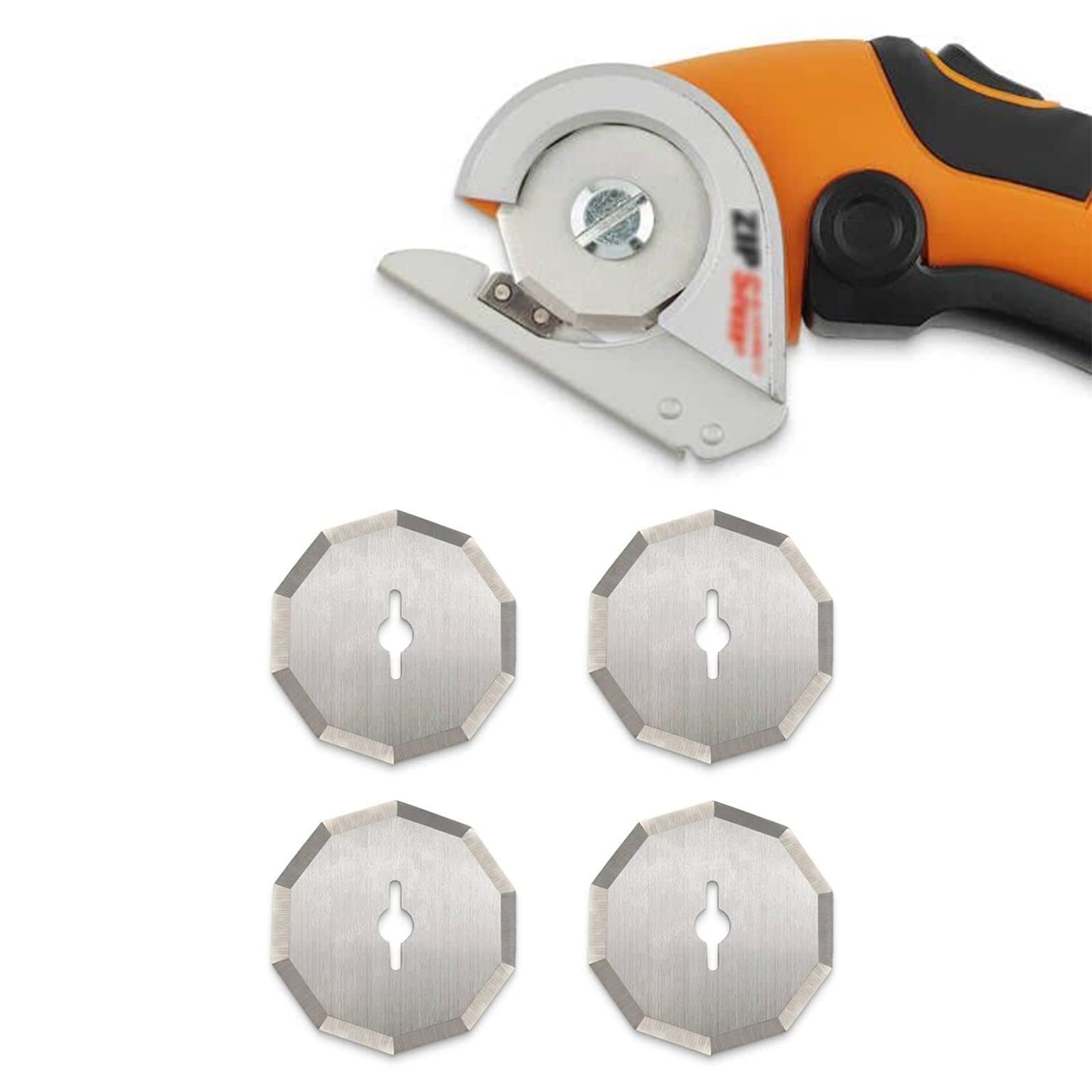 Replacement Rotary Blades Compatible with Worx WX2300 Zipsnip RC2600K,RC2601, RC2602, WX080L, WX081L Model Cutter Blade,New Life for the dull 1-1/2" WA2300 4V ZipSnip Cordless Scissors,4 Pcs