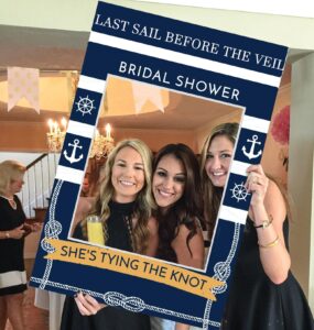 laventy nautical bachelorette party decorations boat last sail before the veil party supplies nautical bridal shower party supplies get nauti party photo booth props frame