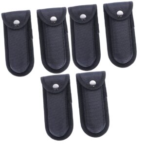 6 pcs portable pockets knifes pouch,carry nylon sheaths for folding knives,knifes holders,folding pockets knifes organizer pouch,mini holsters holder,folding organizer pouch,storage case