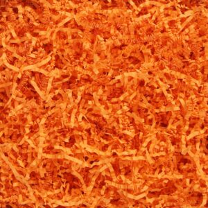 lomimos 250g/8.8oz halloween orange raffia paper confetti shred,for gift wrapping craft diy packaging filling party decoration