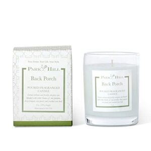 park hill collection home fragrance back porch boxed poured glass candle