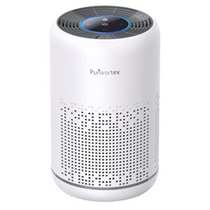 compact desktop air purifier - true hepa filter, whisper-quiet operation, energy-efficient - captures 99.97% of a11ergens, dust, and odors - ideal for home, office, and bedroom - model: ac300