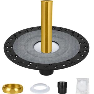 feruerw freestanding bathtub drain, freestanding tub drain rough-in kit, easy freestanding bathtub drain mounting kit with abs plastic adapter and brass liner