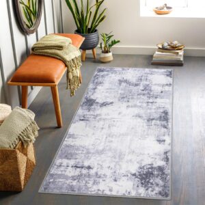 aruiliya washable entryway rugs indoor for entrance kitchen, 2x4 small modern abstract non slip area throw rug for laundry dining living room, door mat carpet for entry floor outdoor, light grey