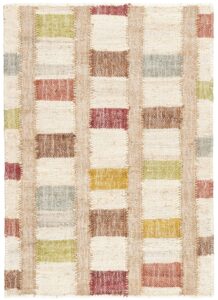 dash and albert mosaic multi handwoven jute rug, 3 x 5 feet, multi geometric pattern