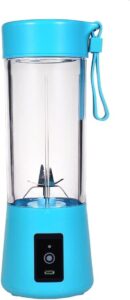 portable blender usb rechargeable best personal blender for shakes and smoothies, with 4 ultra-sharp blades for travel, office & sports (blue)