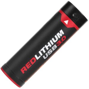 ediorxeo for milwaukee 48-11-2131 redlithium lithium-ion rechargeable usb 3.0 ah battery, more capacity giving up to a 20 percent more runtime, dimensions: 3 x 0.8 x 0.8 in. weight 0.12 lbs.