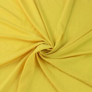 stylish fabric solid color heavy rayon spandex jersey knit fabric/ 4-way stretch-(180gsm)/ diy projects, bright yellow 1 yard