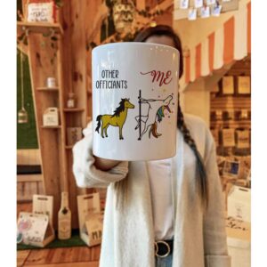 Dnuiyses Wedding Officiant Mug Gifts for Officiants, Best Officiant Ever Gifts from Couple, Other Officiants Funny Unicorn Mug 11oz, Fun Wedding Registry Mug, Thank You Mug Gift for Officiants